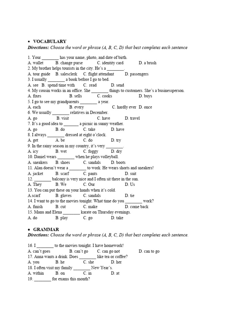 MORE EXERCISES 2 | PDF | Sneakers