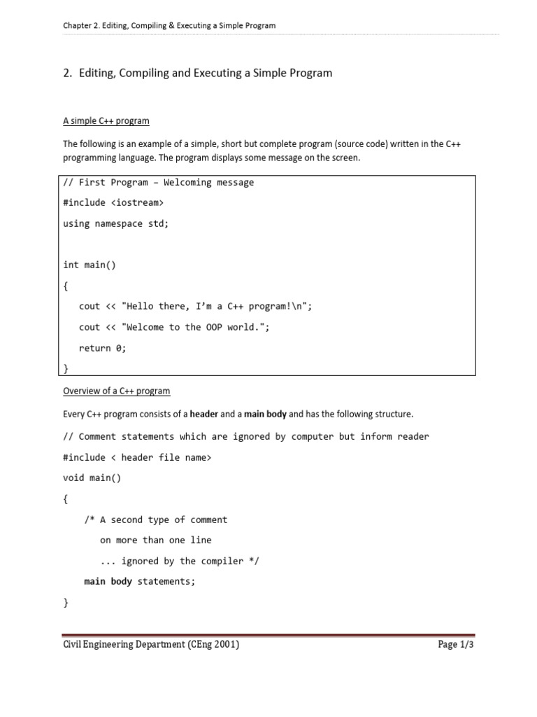 CH 02 | PDF | Computer Program | Programming