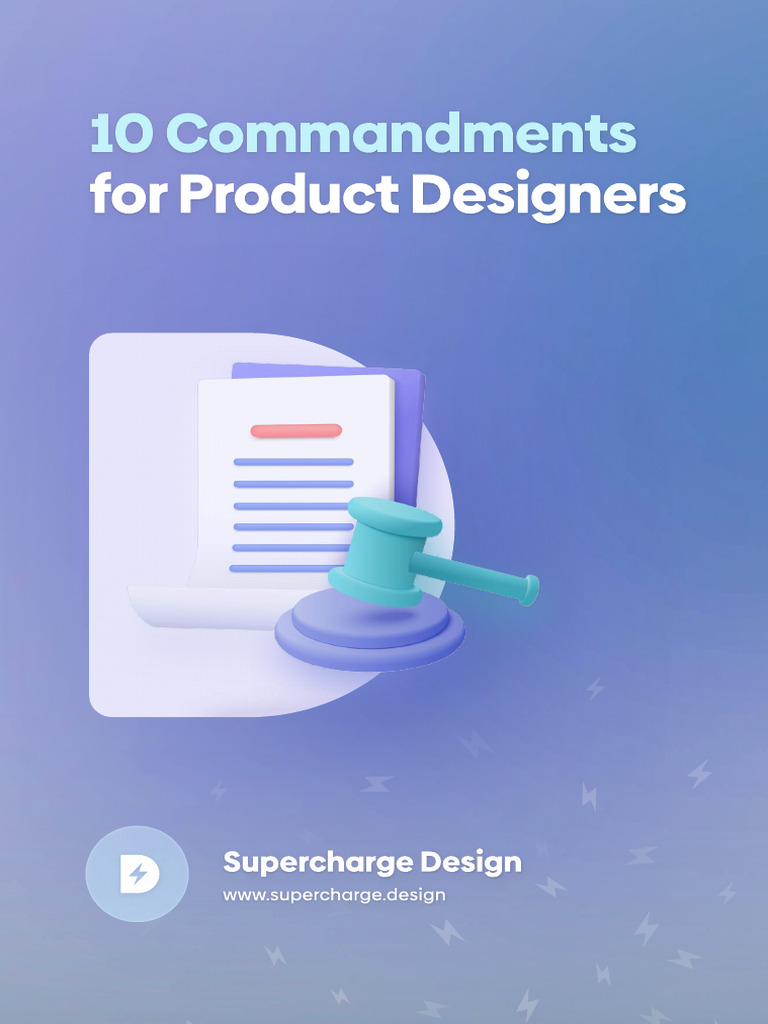 (Compressed) 10 Commandments for Product Designers | PDF