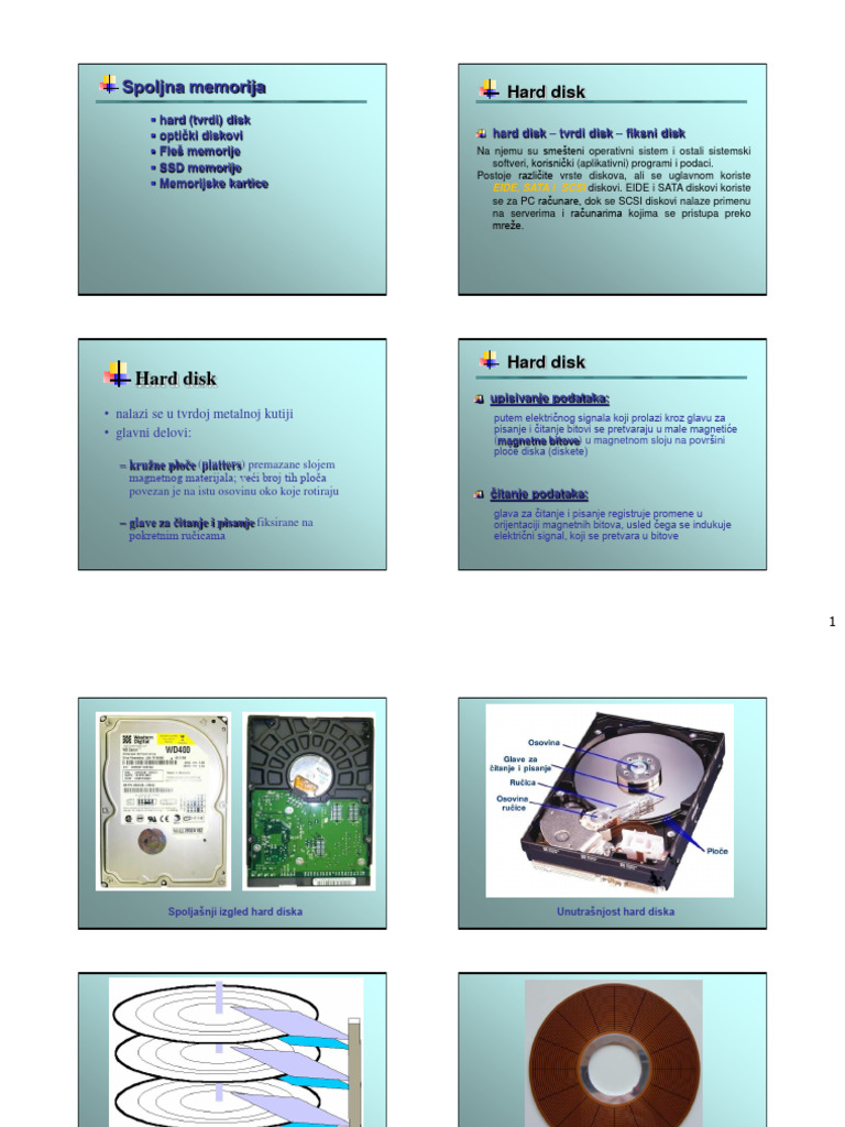 Spoljasnja Memorija Racunara | PDF