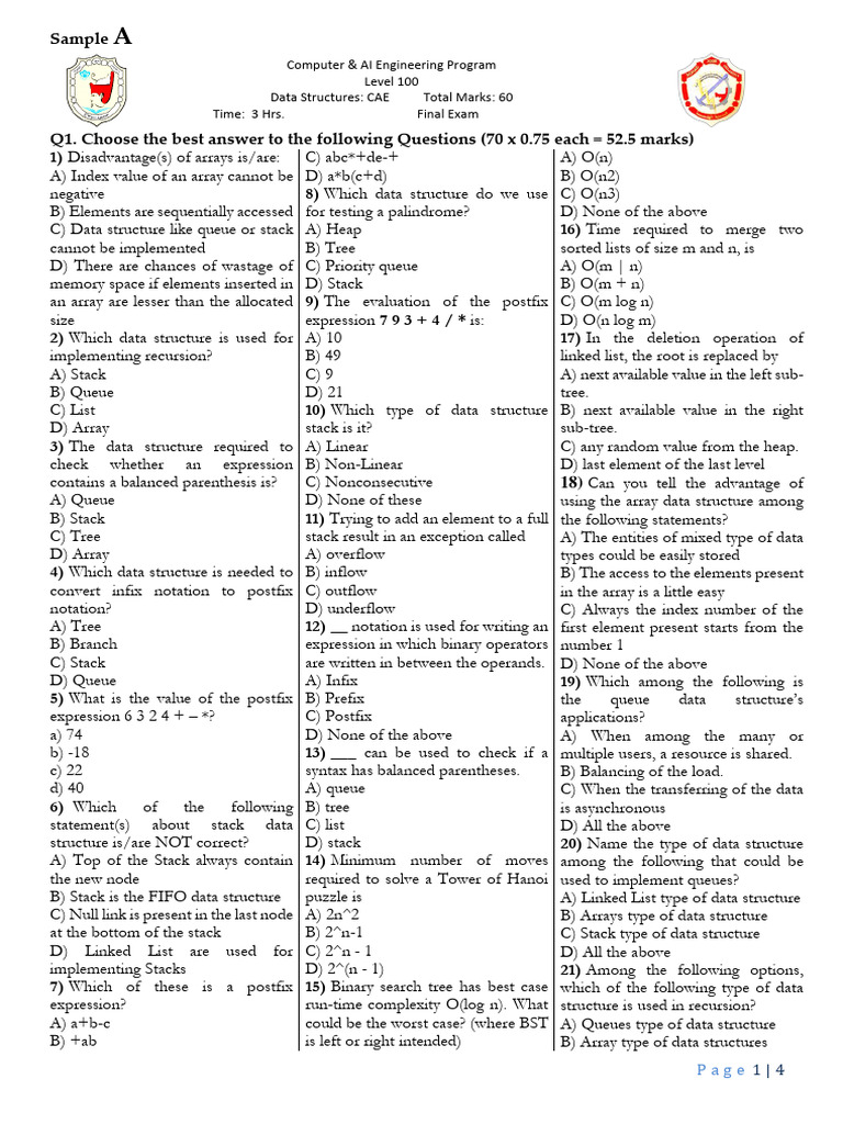 DataStruct Final 2024 1 | PDF | Queue (Abstract Data Type) | Computer ... DataStruct Final 2024 1 | PDF | Queue (Abstract Data Type) | Computer ...