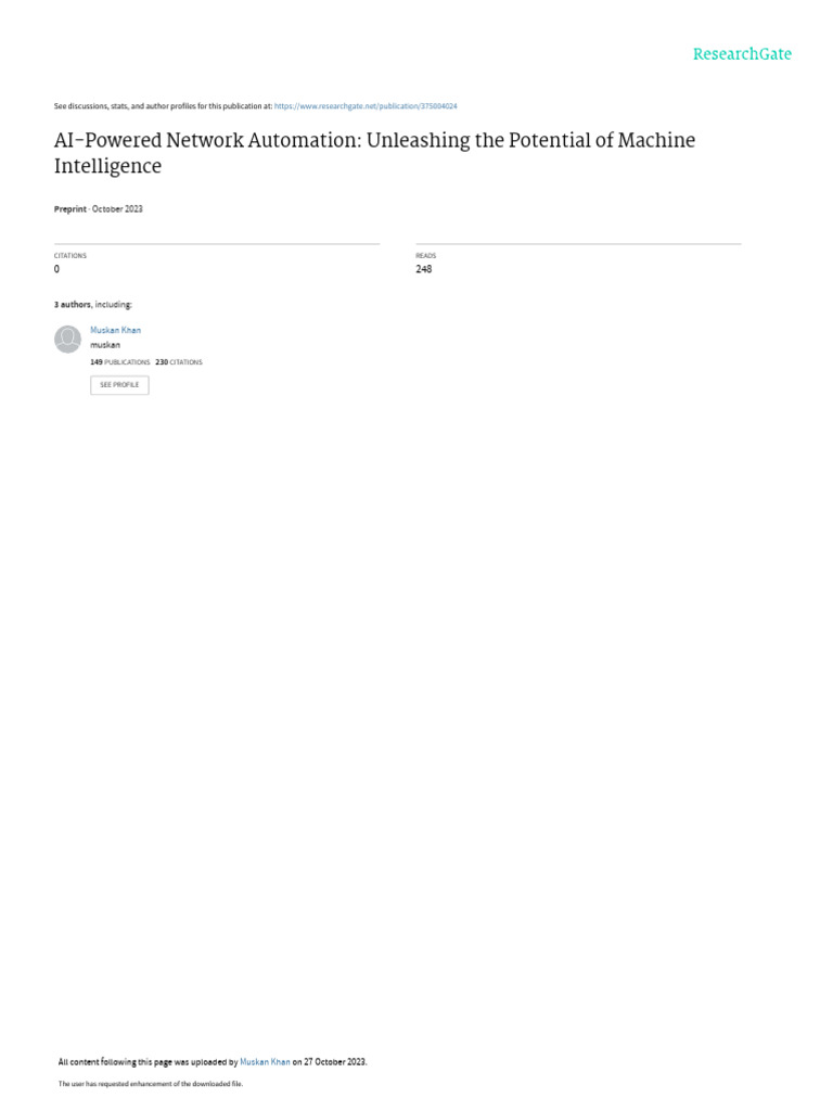 AI-Powered Network Automation 5 | Download Free PDF | Artificial Intelligence | Intelligence (AI ...