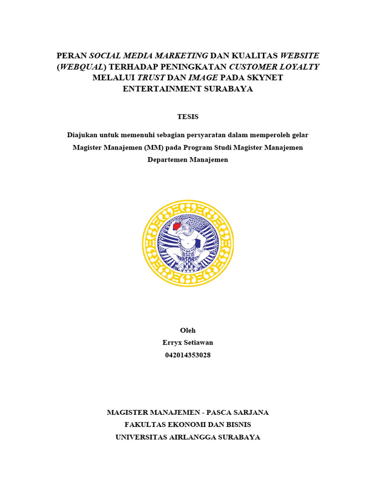 Final Thesis Erryx Setiawan | PDF