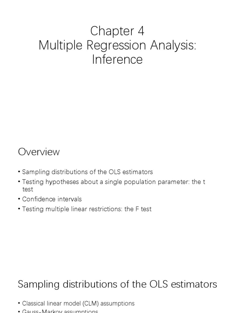 Chapter 4 Econometric | PDF | P Value | Ordinary Least Squares