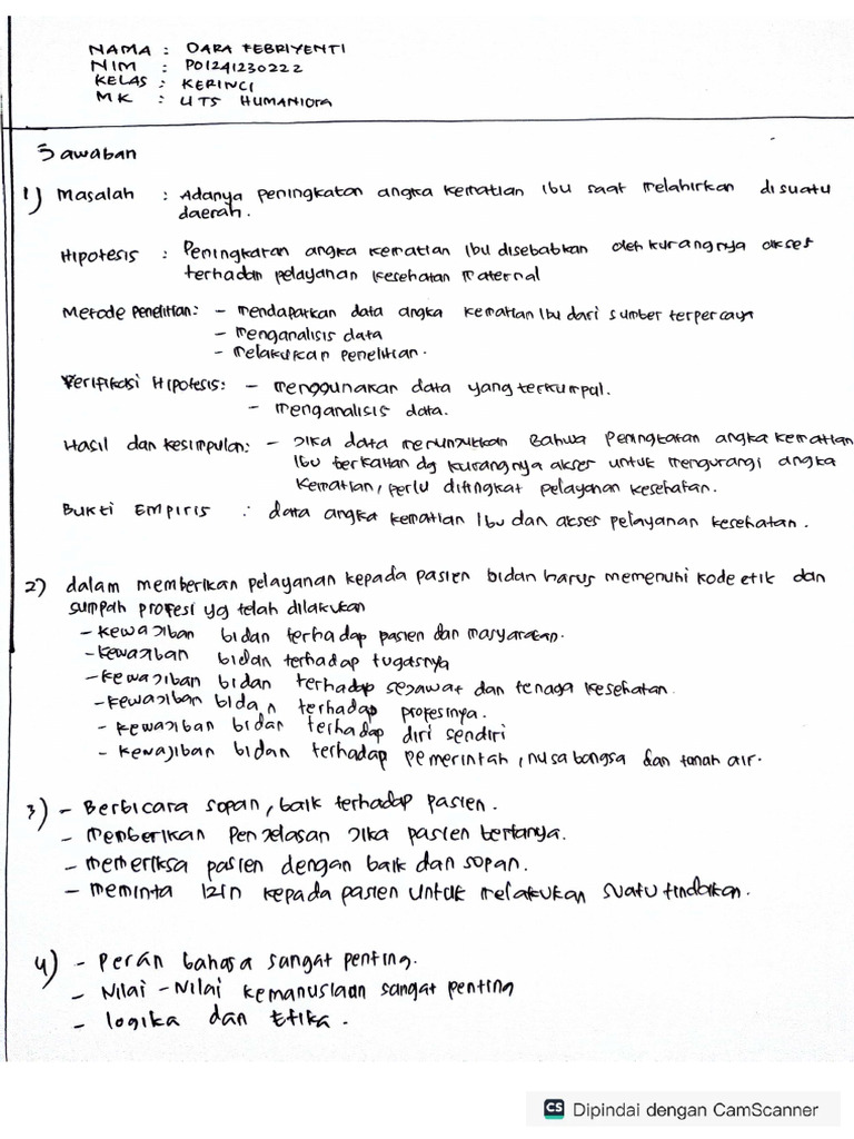 Dara Febriyenti-UTS Humaniora | PDF