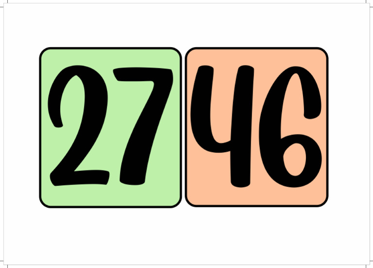 Numbers 1 to 100 Square Flashcards (1) | PDF