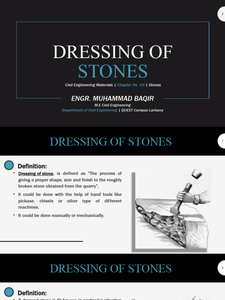 Dressing of Stones | Download Free PDF | Rock (Geology) | Industrial ...