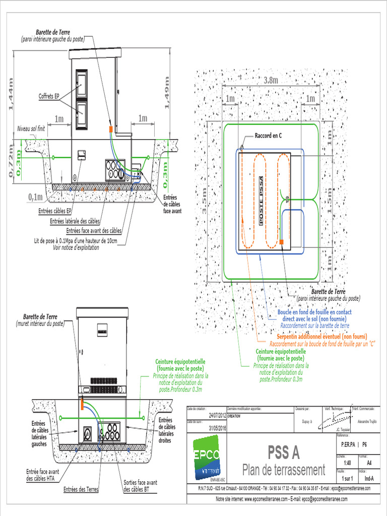 Plan de terrassement_PSSA_EPCO | PDF
