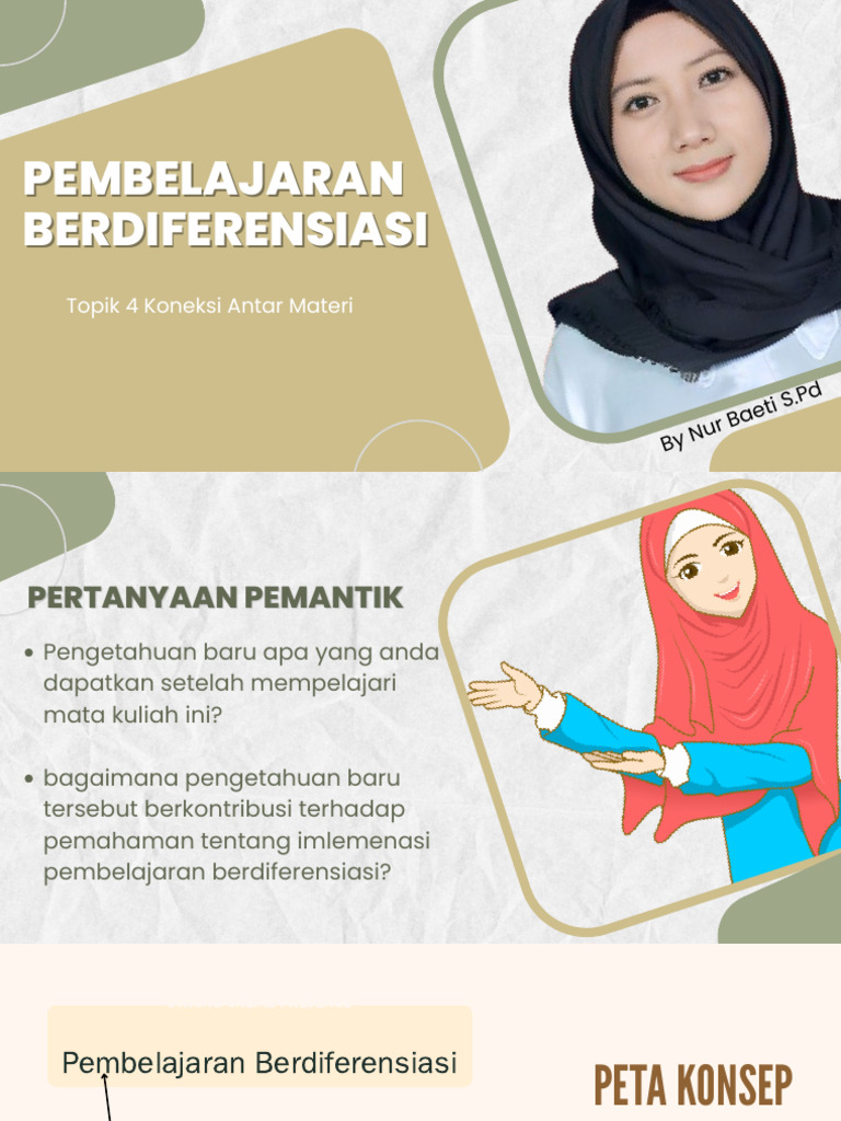 Topik 3 Koneksi Antar Materi Berdiferensiasi | PDF