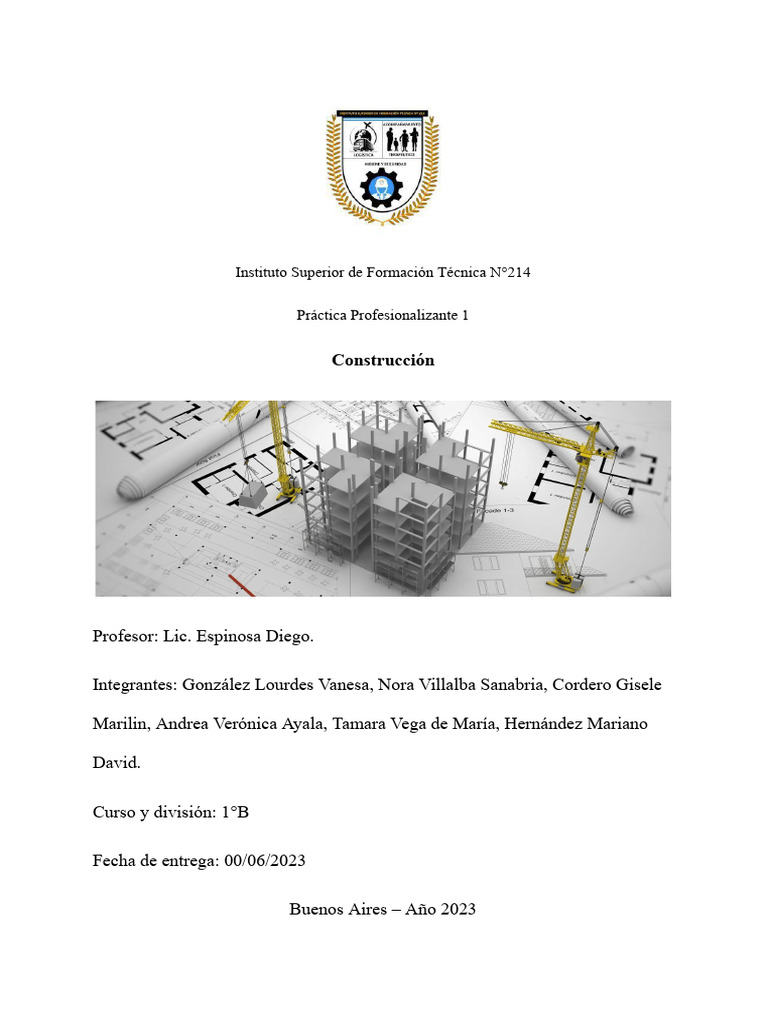 TP N°2 Practica Prof.1 | PDF | pared | Albañilería