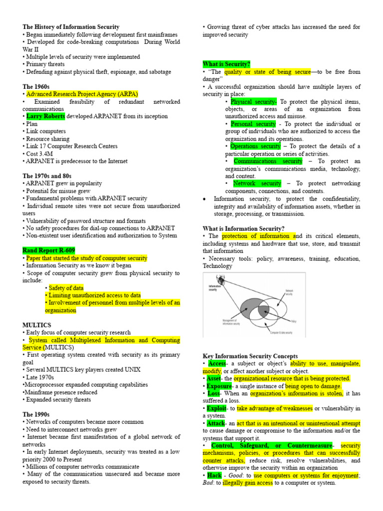 AIS 7_REVIEWER_MIDTERM | PDF | Computer Security | Security