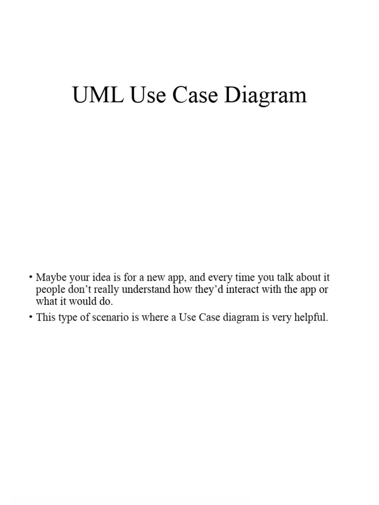 4 UML UseCase Diagram | PDF | Use Case | System