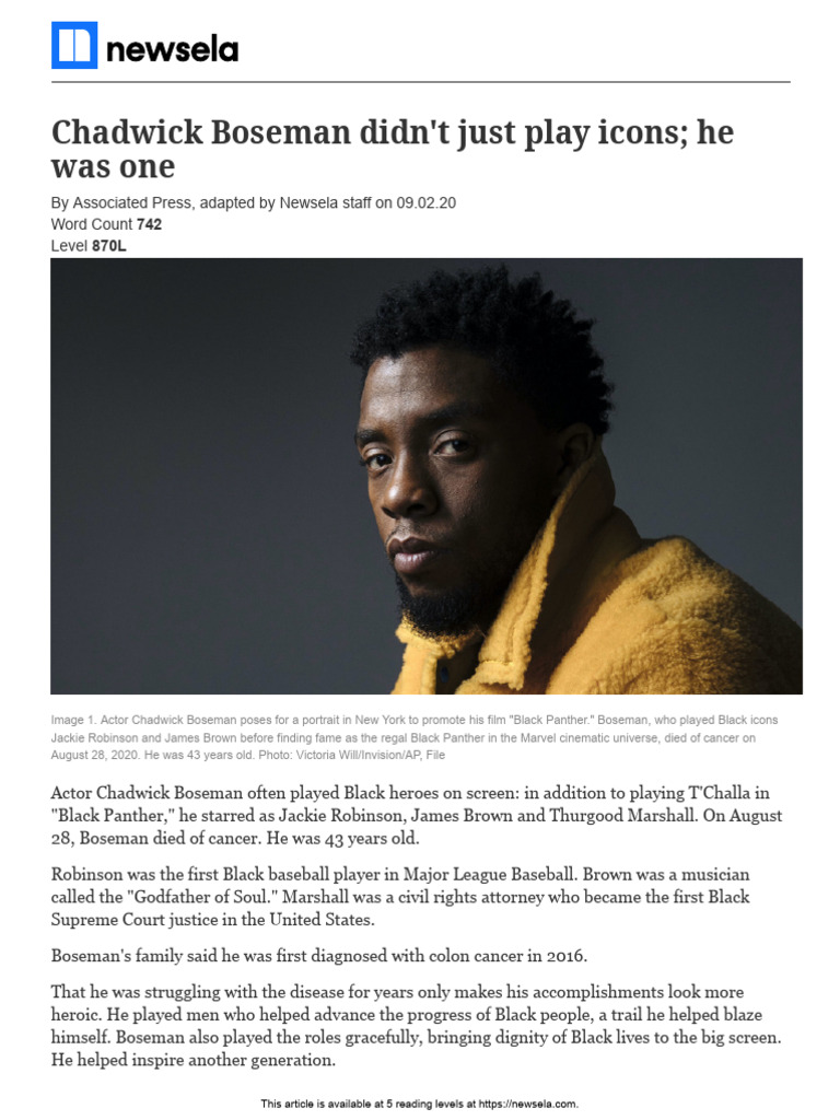 Chadwick Boseman Version 2 | PDF