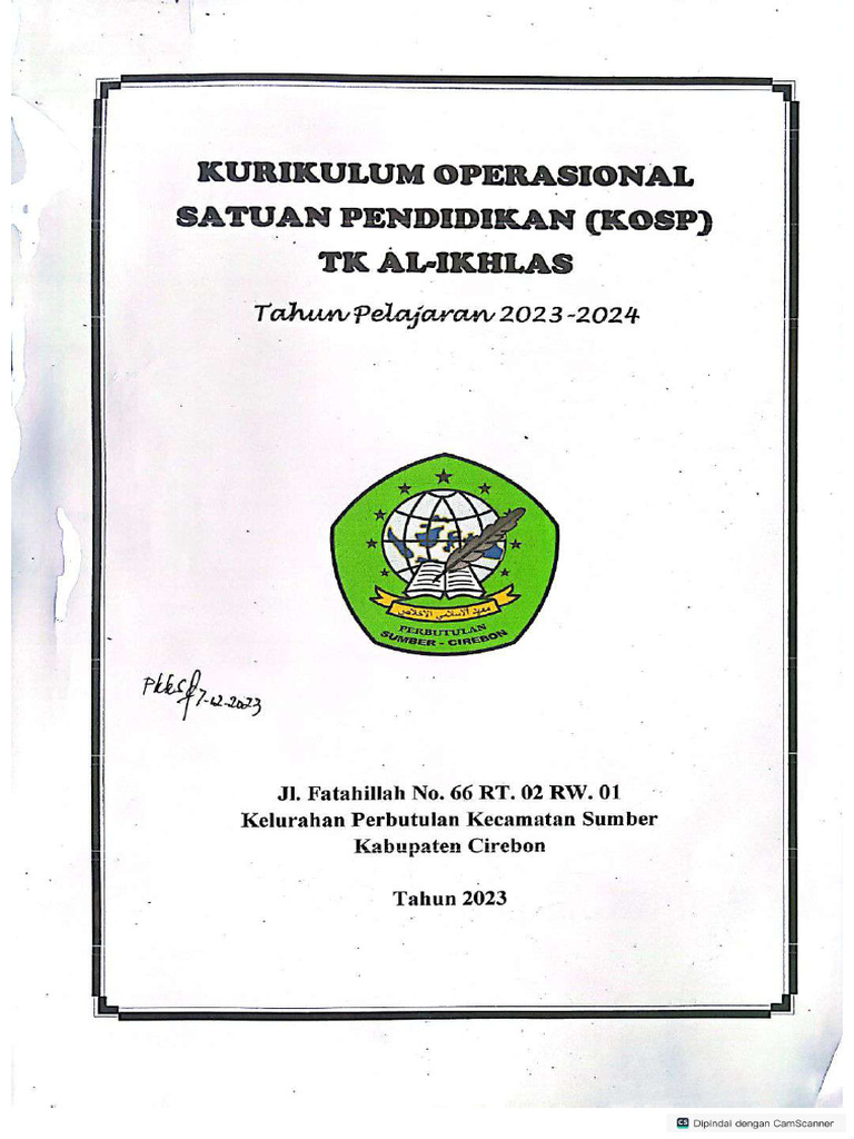 Kosp TK Al-Ikhlas 2324 - Compressed | PDF