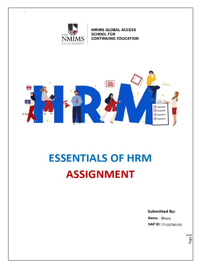 ESSENTIALS OF HRM Assignment | PDF | Human Resource Management ...