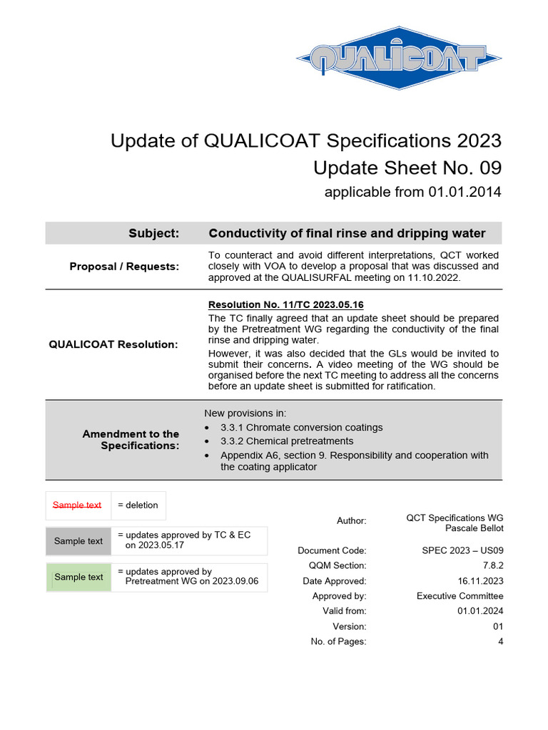 Conductivity Guidelines Update | PDF