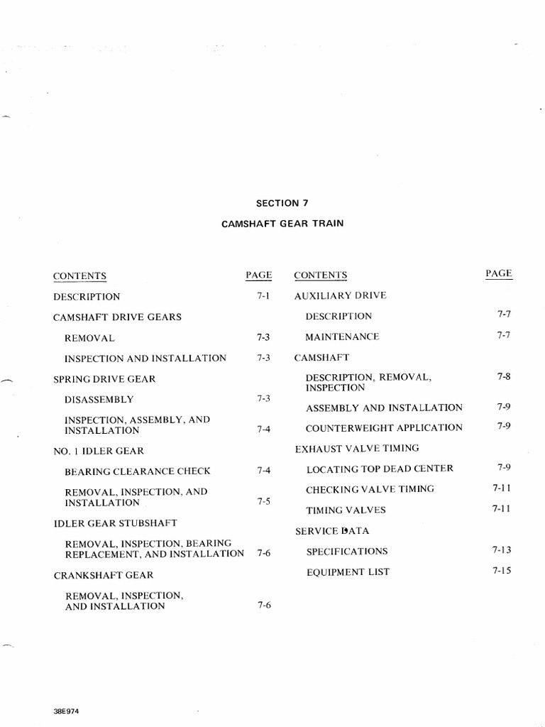 GT26MC EM Section 7 Camshaft Gear Train | PDF