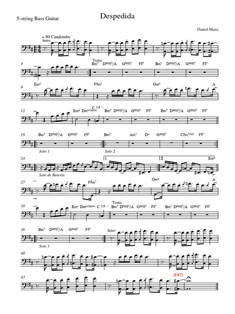 La Despedida (Daniel Maza) | PDF