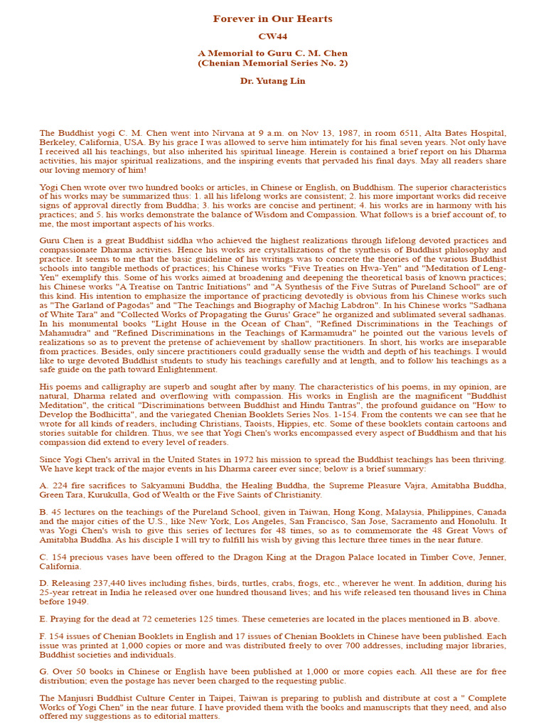 Forever in Our Hearts | PDF | Prayer | Pneumonia