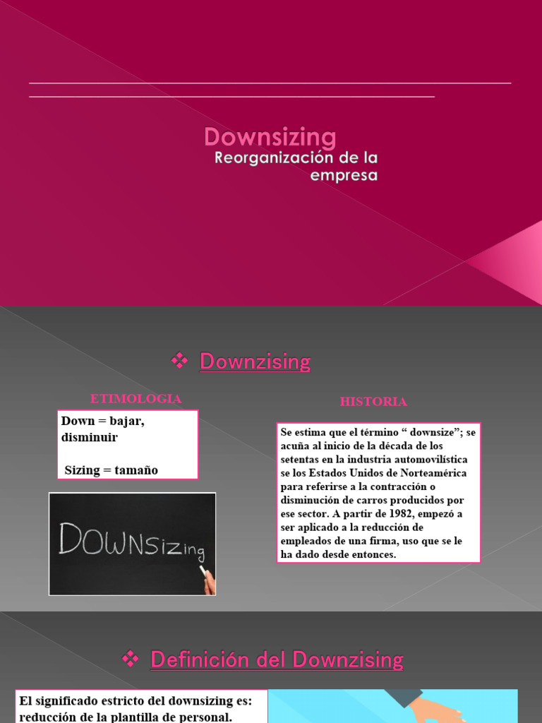 Downsizing DIAPOSITIVA | PDF | Gestión de recursos humanos | Business