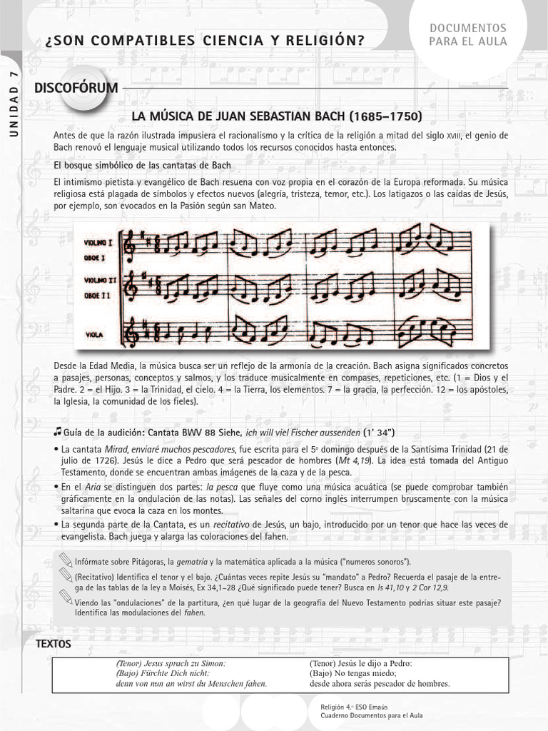 006 Documentos para El Aula | PDF | Johann Sebastian Bach | Jesús