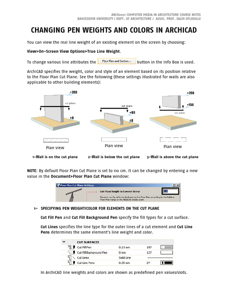 archicad_penweightandcolors | PDF | Button (Computing) | Computing