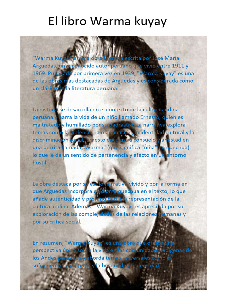 "Warma Kuyay: Identidad y Cultura Andina" | PDF | Ciencias sociales ...