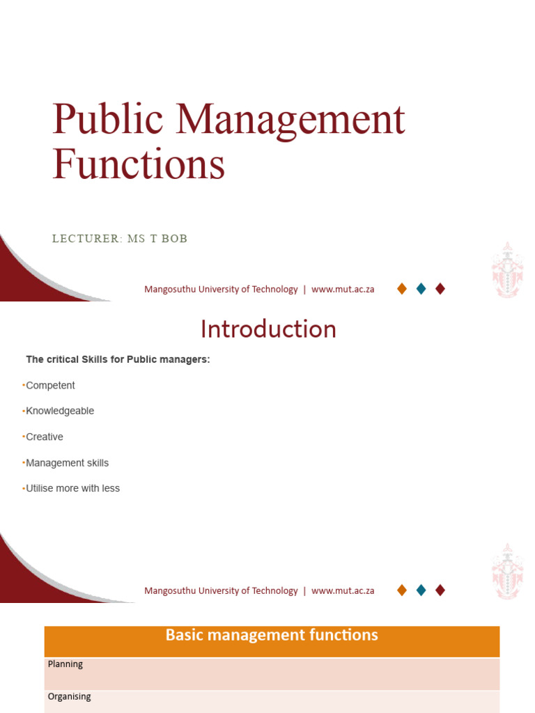 Unit 2 Public Management Functions | PDF | Policy | Leadership Unit 2 Public Management Functions | PDF | Policy | Leadership