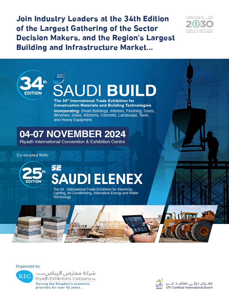 Saudi Build 2024 Brochure - English | PDF | Tile | Infrastructure