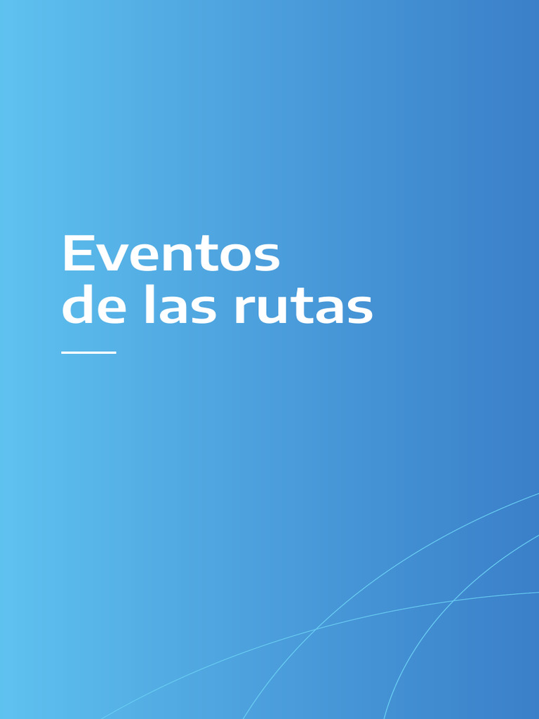 Eventos de Las Rutas 2023 ACTUALIZADO | PDF