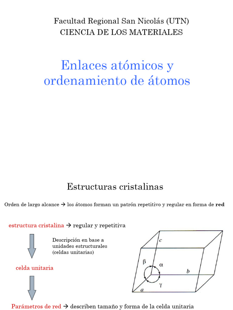 2b-Estructuras Cristalinas | PDF | Geometría euclidiana | Física de la ...