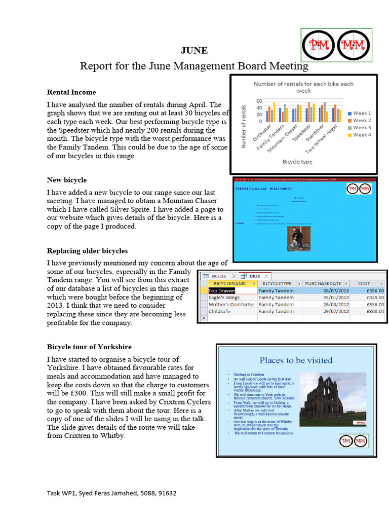 June Bicycle Rental Report Summary | PDF | Human Powered Transport ...