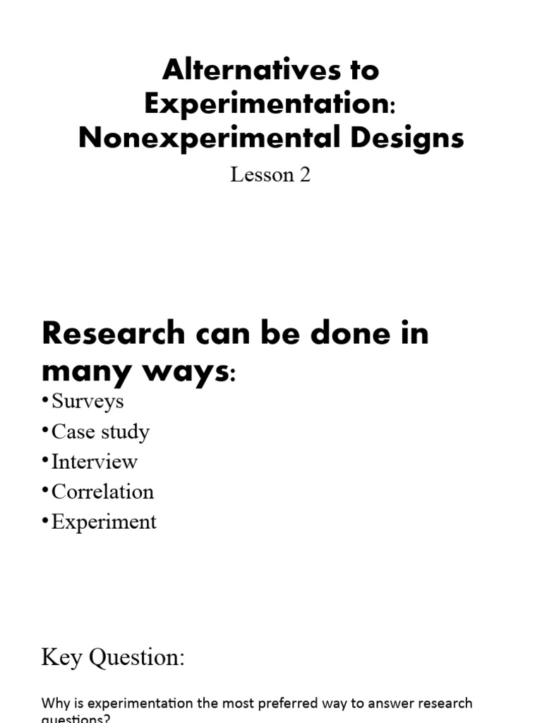 Lesson 2 | PDF | Intimate Relationships | Experiment