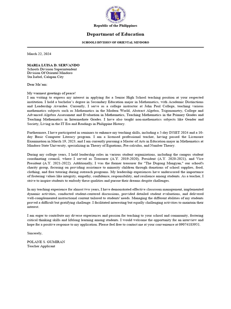 Polane Loi | PDF | Teachers | Mathematics