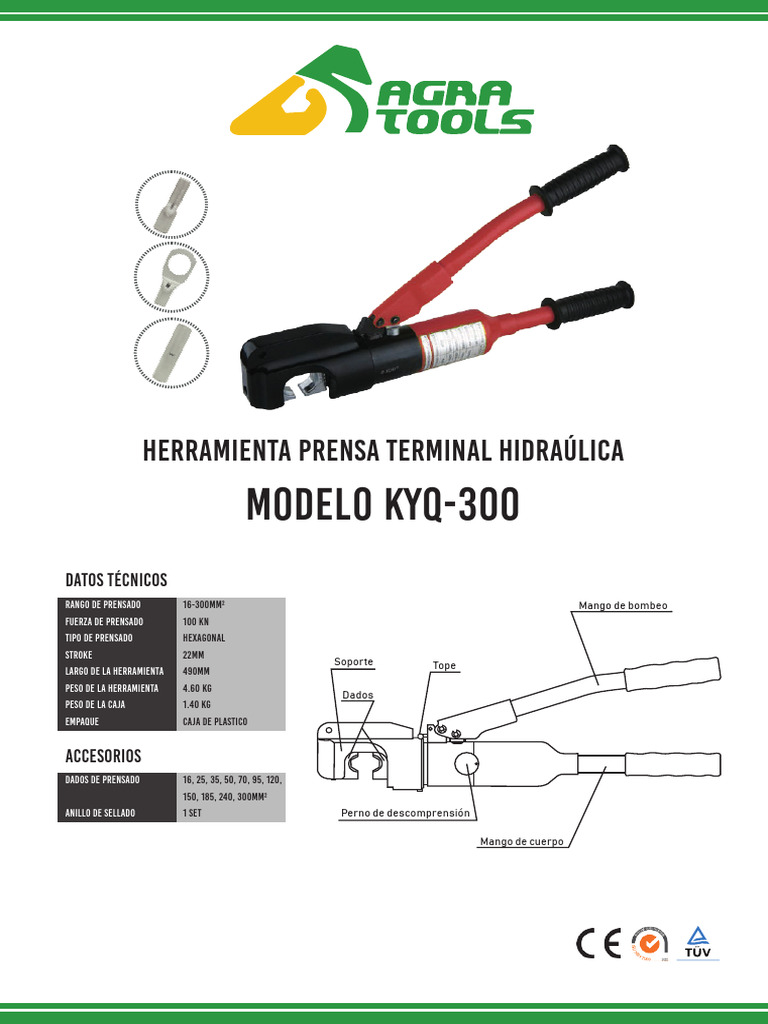 Ficha Tecnica Agra Tools KYQ-300 | PDF