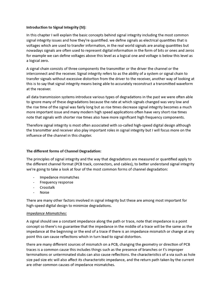 Introduction_Signal Integrity | PDF | Electromagnetic Interference ...