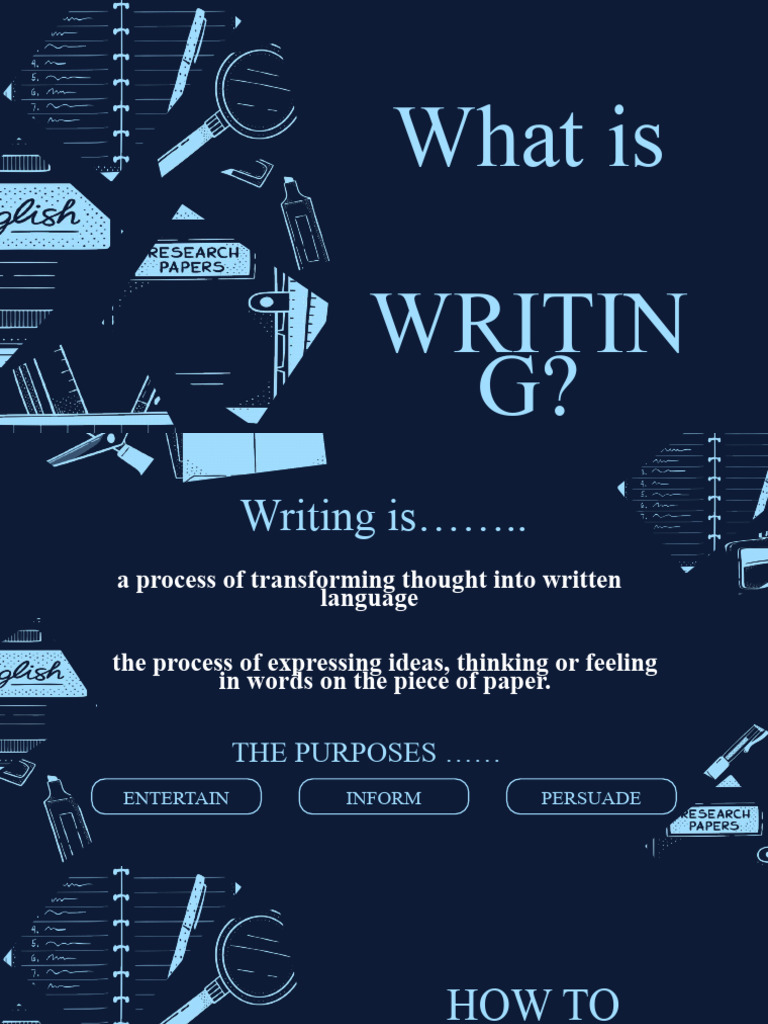 lesson 2 - what is writing | PDF | Editing | Brainstorming