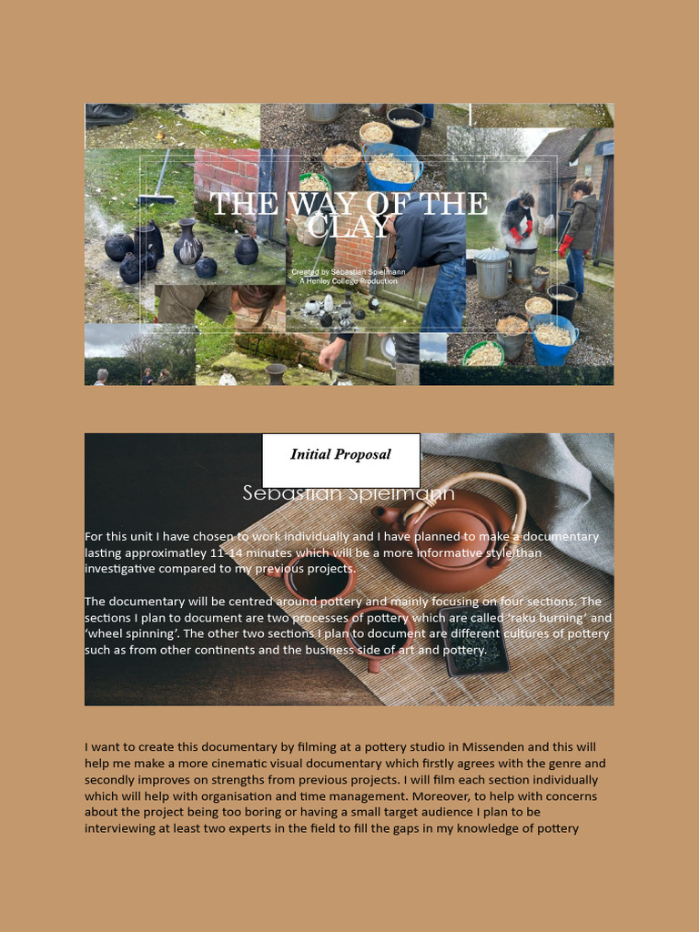 Brief For FMP | PDF | Editing | Documentary Film