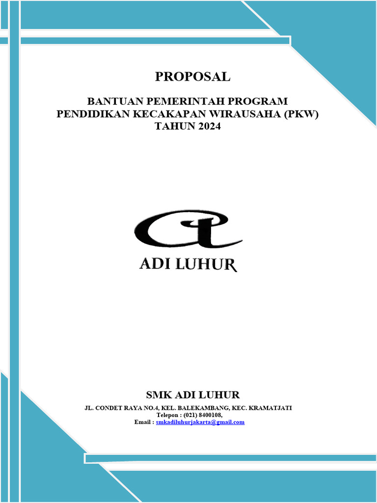 Proposal Bantuan PKW | PDF