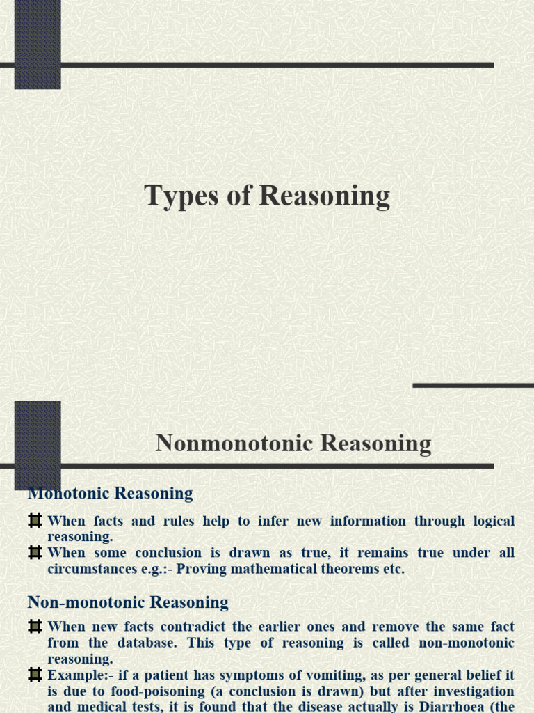 C-2-Types of Reasoning | PDF | Reason | Fuzzy Logic