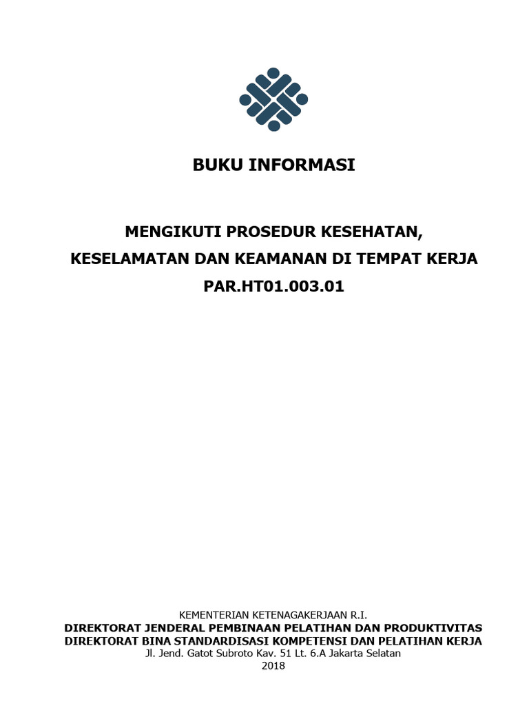 BUKU INFORMASI Mengikuti Prosedur Kesehatan, Keselamatan Dan Keamanan ...