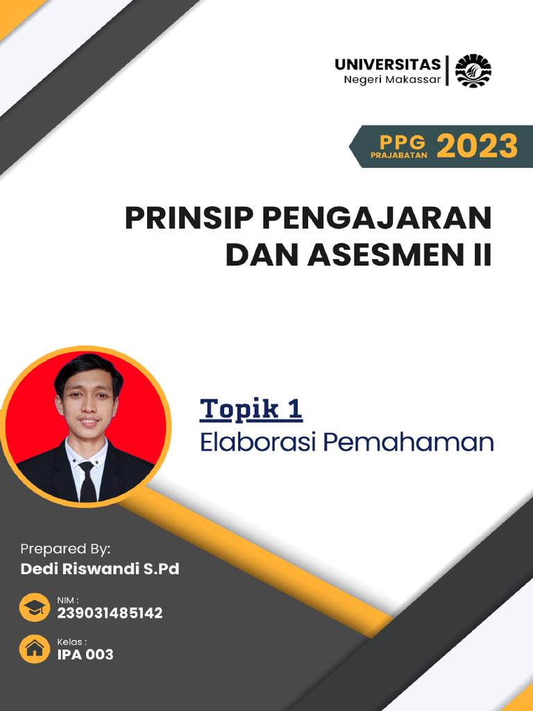 T1 - Eksplorasi Konsep - Dedi Riswandi - Asesmen II-1 | PDF