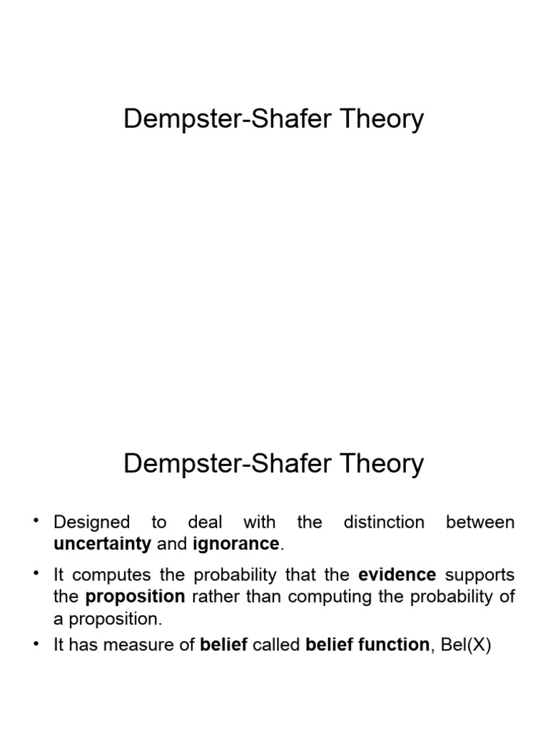 C-4-Dempster-Shafer Theory | PDF | Philosophy | Teaching Methods & Materials