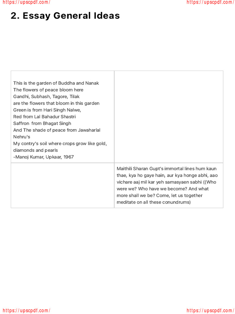 1 Essay General Ideas. | PDF | Social Mobility