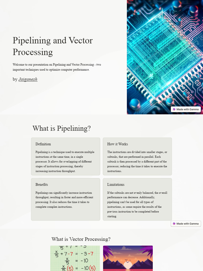 Pipelining-and-Vector-Processing ppt | PDF | Parallel Computing ...