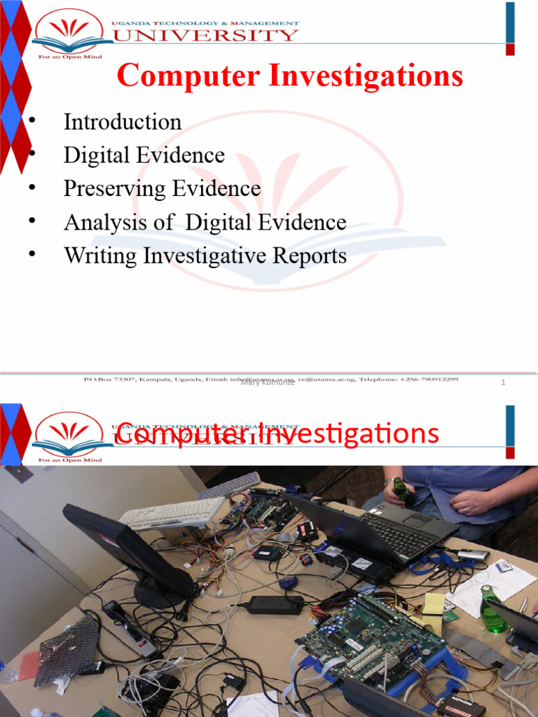 Computer Investigations: Evidence Analysis | PDF | Computer Forensics ...