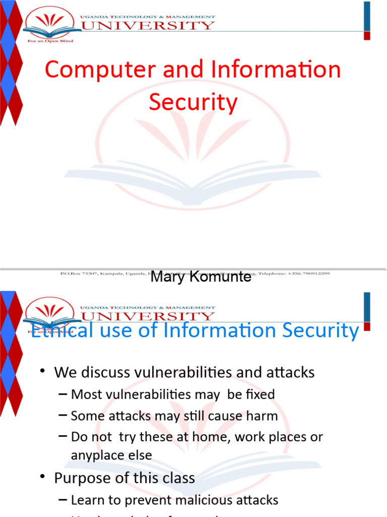 Module 5 Information Security | PDF | Security | Computer Security
