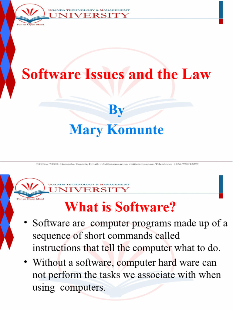 Module 8 Software Issues and The Law | PDF | Legal Liability | Software