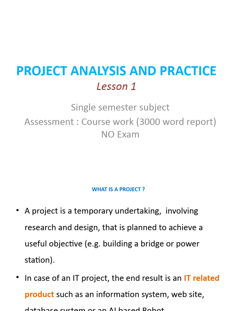 Project Analysis and Practice 2023 - Lesson 1 | PDF | Agile Software Development | Software ...