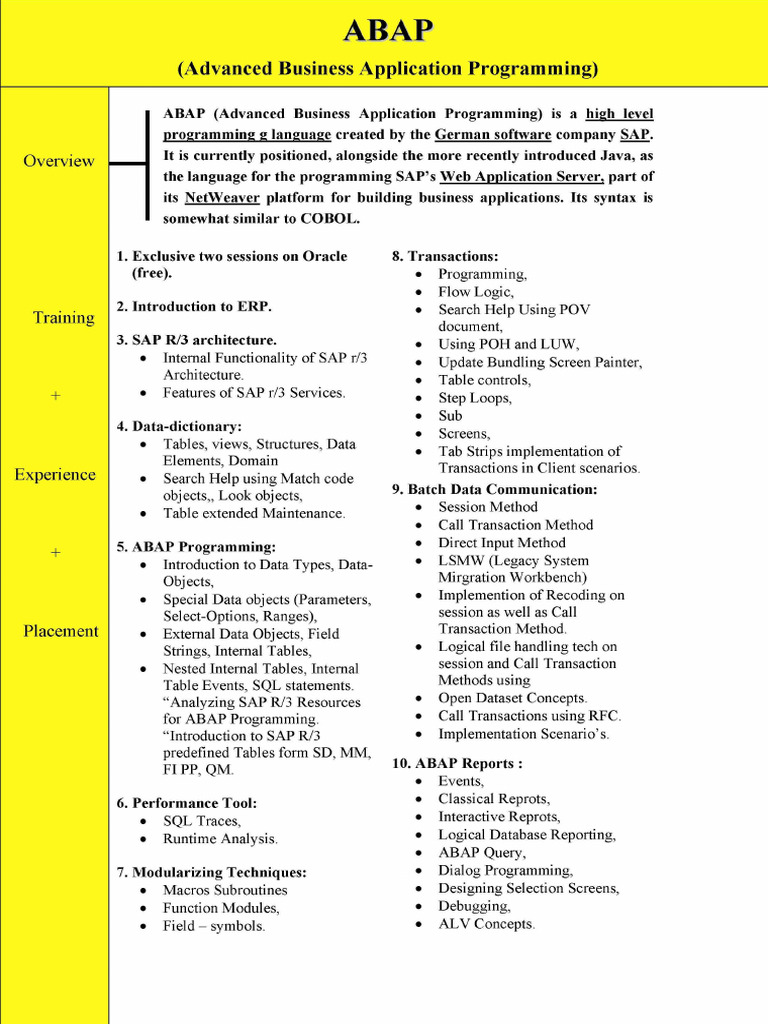 ABAP Advanced Business Application Progr | PDF | Software | Computing